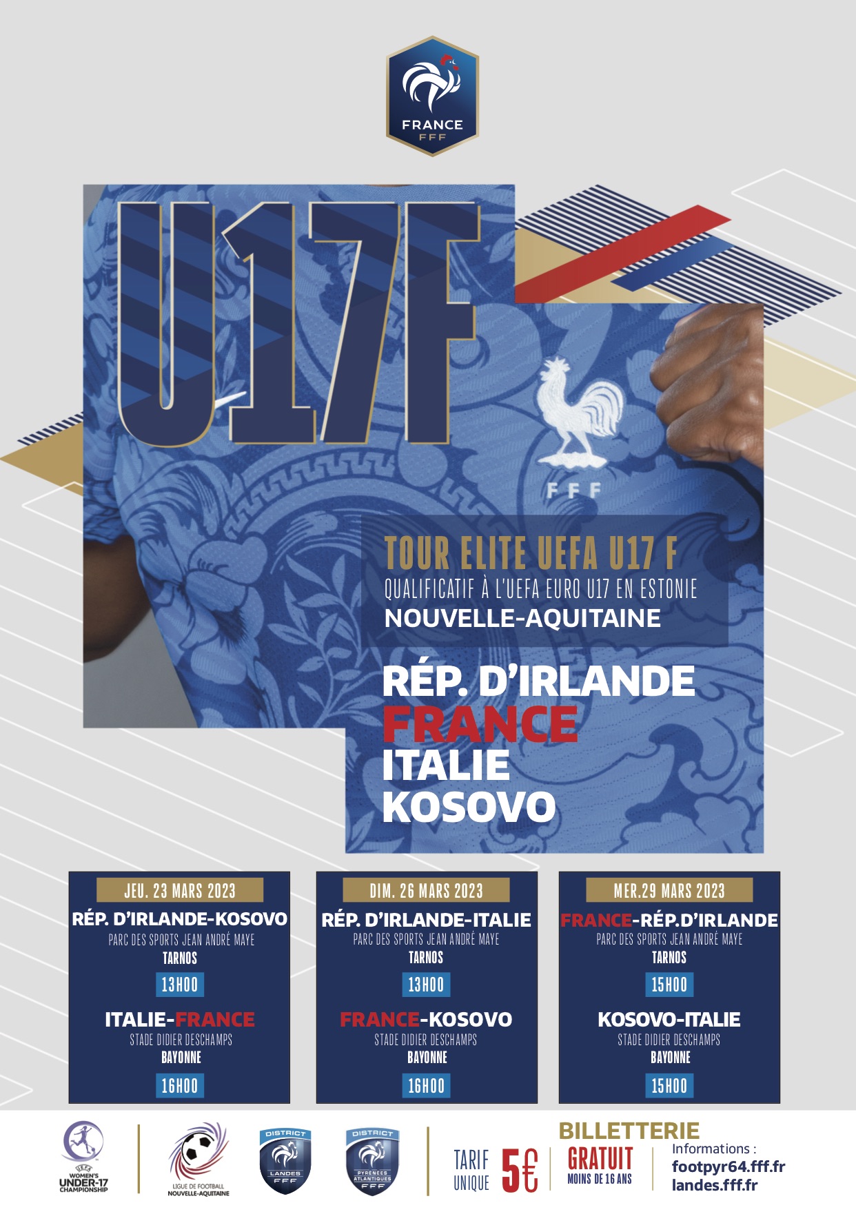 Affiche Officielle Tour Elite UEFA U17 Féminin – DISTRICT DES LANDES DE ...